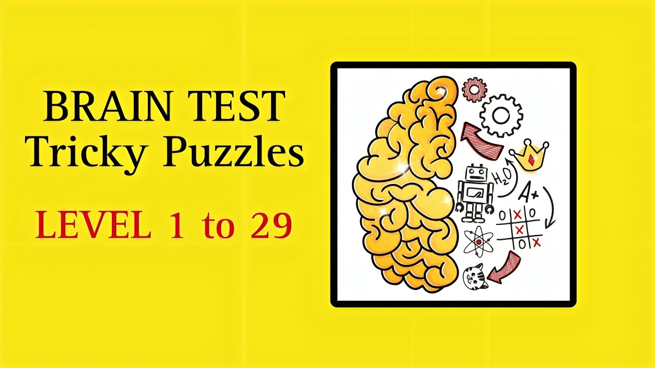 Brain Test: Tricky Puzzles Level 1-29 #braintest #gaming #howto # ...