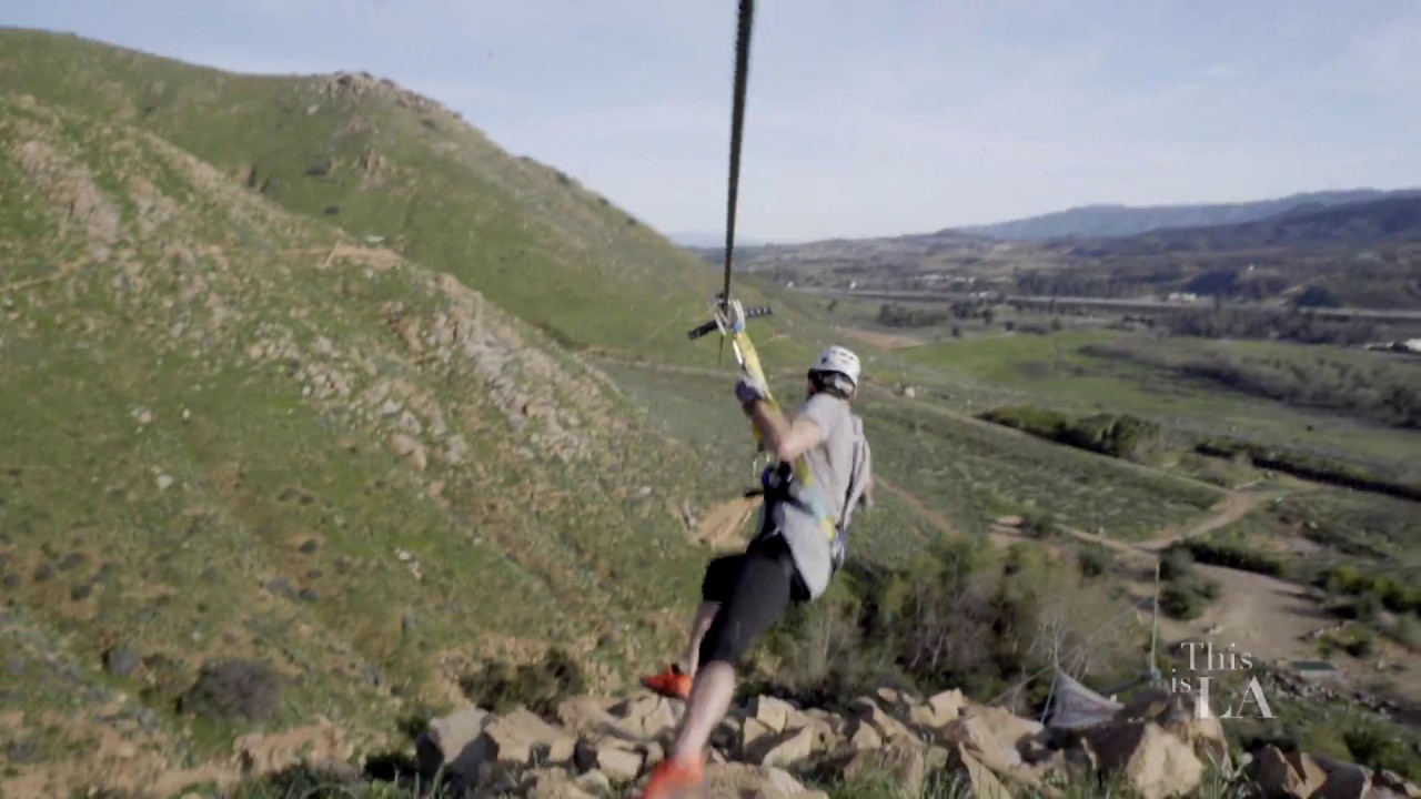 This is LA: Skull Canyon Zip Line - YouTube