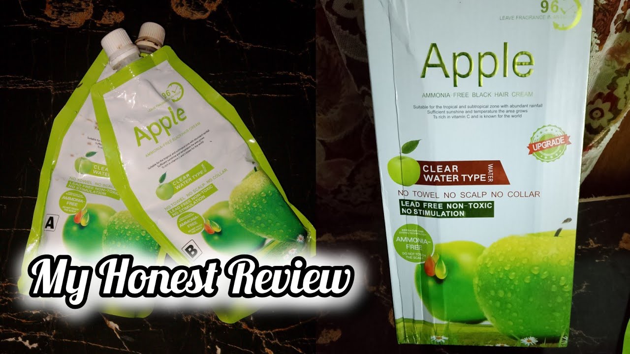 Apple Ammonia Free Black Hair Cream|How to use Apple Hair cream|My ...