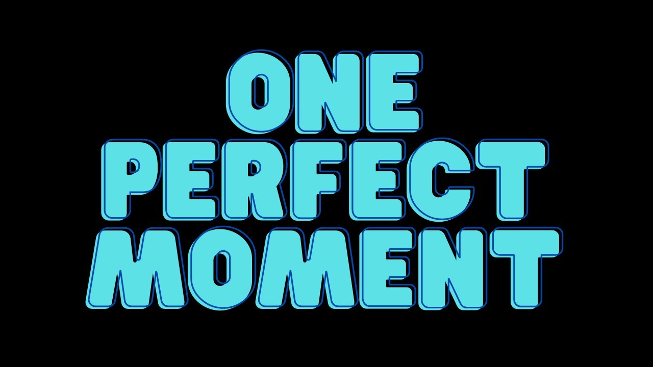 ONE PERFECT MOMENT - lower key - YouTube