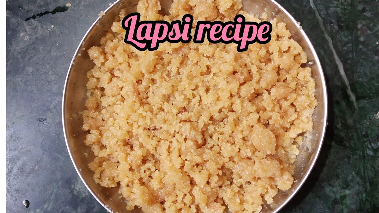 lapsi recipe | diwali special recipe | dhanteras special recipe | લાપસી ...