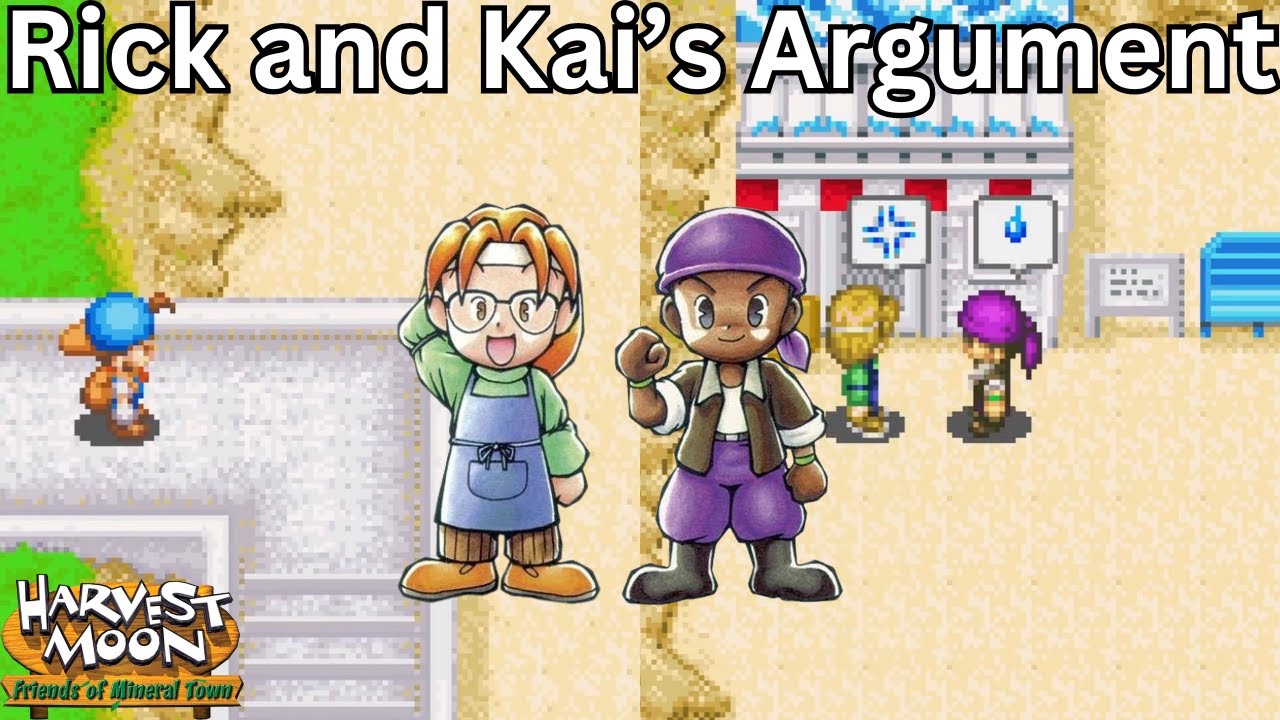 Harvest Moon: Friends of Mineral Town - Rick and Kai's Argument - YouTube