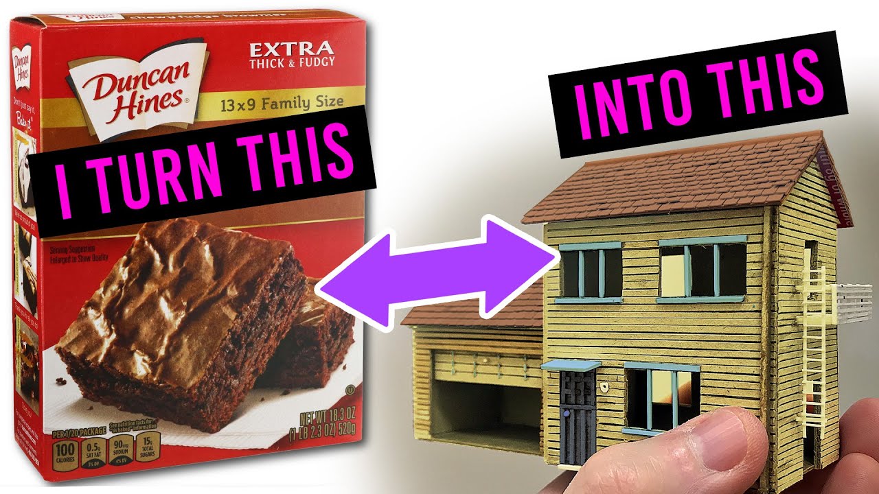 DIY TINY Cardboard House From Trash - YouTube