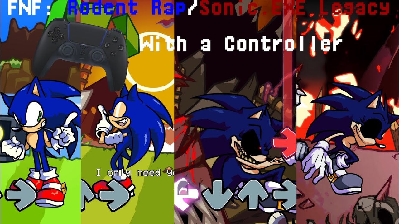 FNF: Rodent Rap/Sonic.EXE Legacy Demo, But With A Controller - YouTube