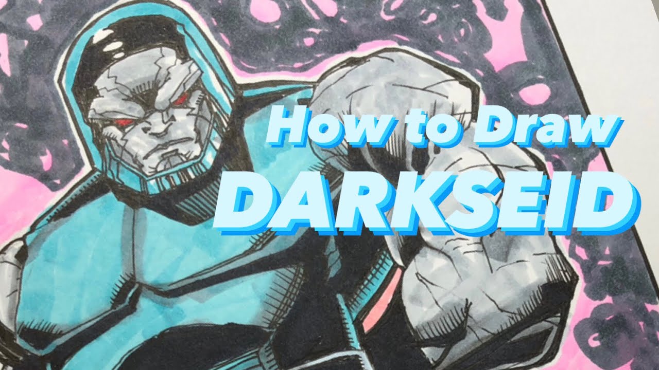How to Draw Darkseid One Of The Most Powerful New Gods - YouTube