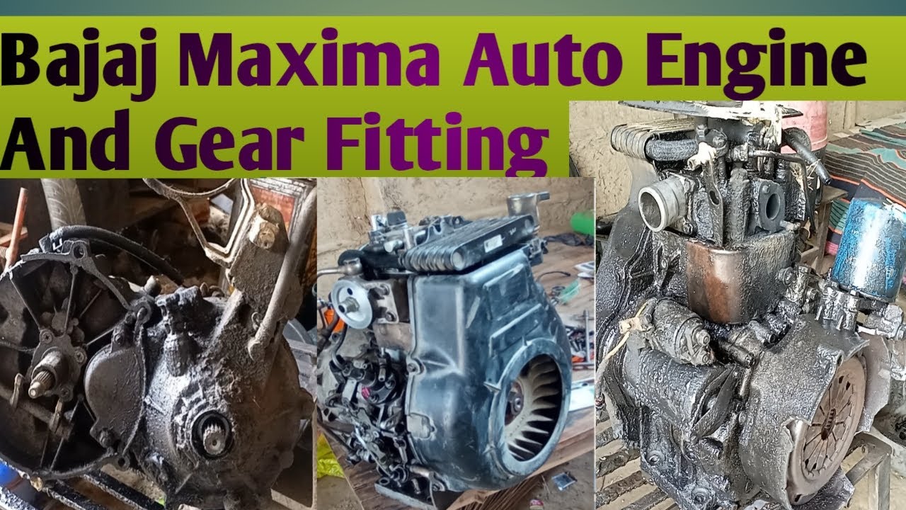 Bajaj Maxima Auto Engine And Gear Fitting ll Bajaj Maxima Auto Gear Engine Repair ll Bajaj Auto ...