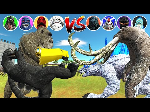 Kaiju Tournament 4VS4 Random: Team Kong 2024 VS Team Titanus Behemoth ...