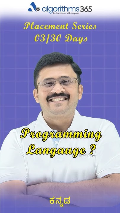 Day3 of 30 Days Placement Series | Programming Langauges - YouTube