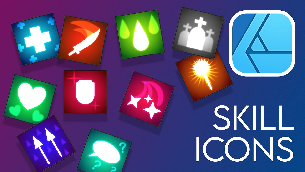 Make RPG Skills Icons in Affinity Designer - Tutorial and Free Download ...