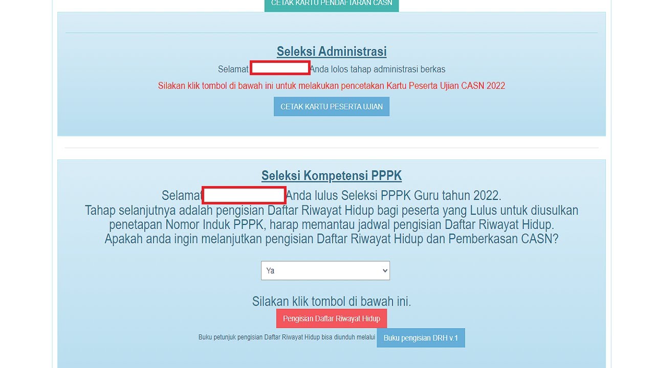 SUDAH RILIS‼ LINK PENGISIAN DRH (DAFTAR RIWAYAT HIDUP) PEMBERKASAN PPPK ...