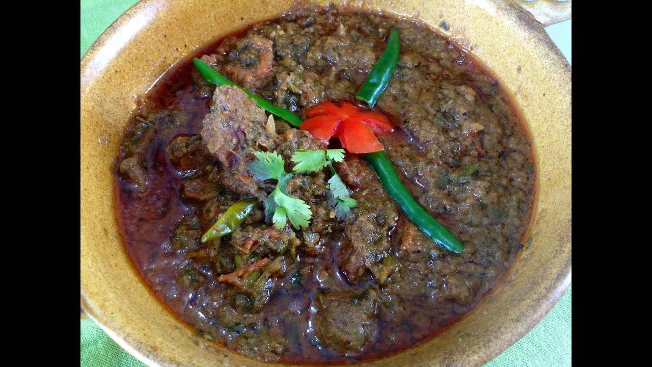 Mutton Green Curry recipe By Chef Shaheen - YouTube