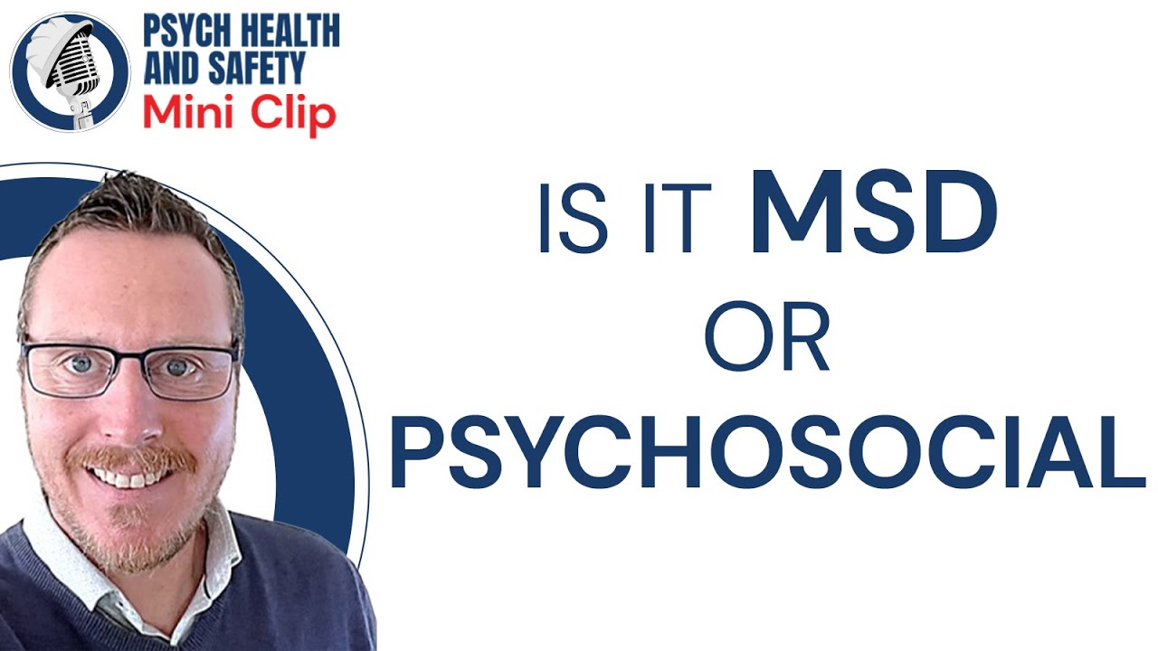 is it MSD OR PSYCHOSOCIAL?! - with David Savio - YouTube