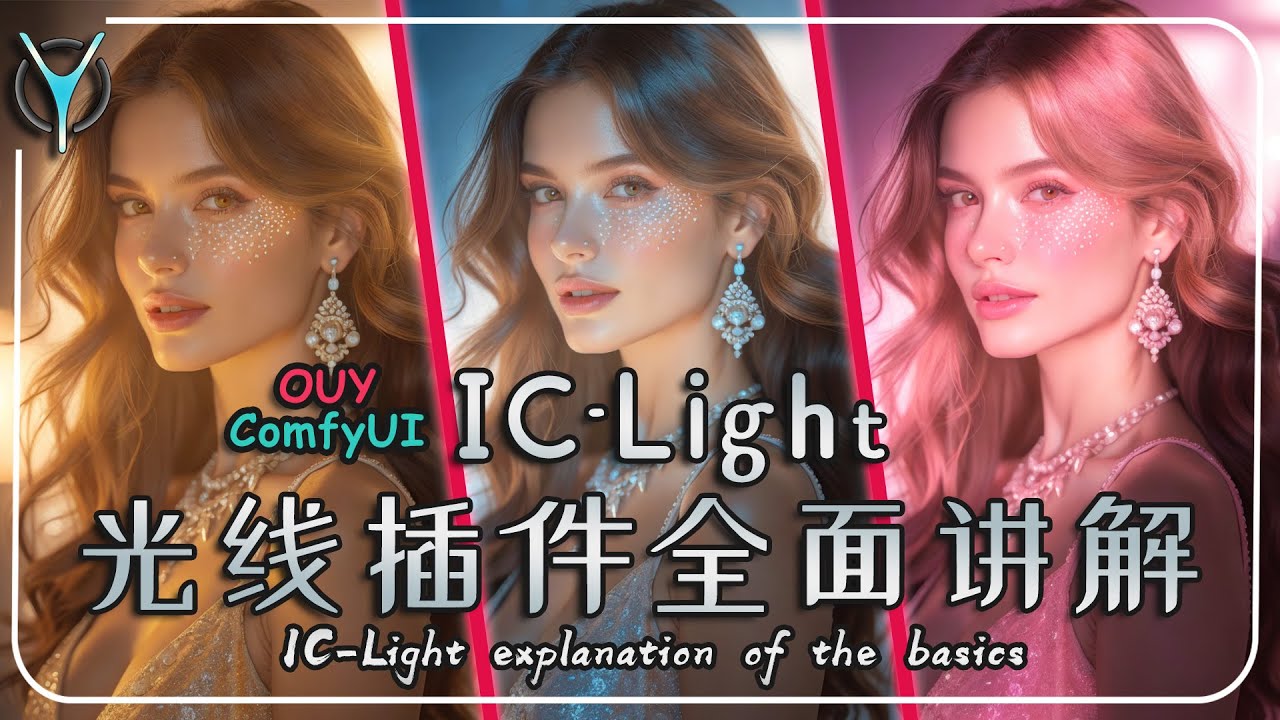 【ComfyUI进阶】💡IC-Light光线插件基础运用全面讲解，不止打光那么简单，如何做到一鱼多吃！👀#aigc #flux # ...