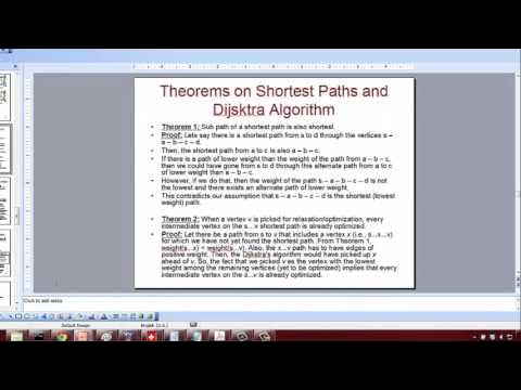 Dijkstra algorithm examples with proof of correctness - YouTube