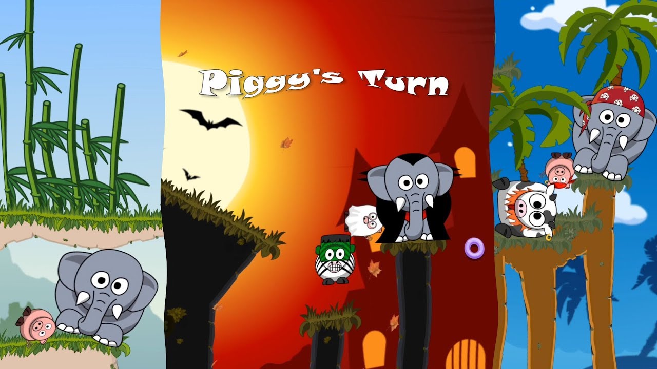 Snoring wake up Elephant | Piggy Trophy (Android Gameplay) | Cute ...