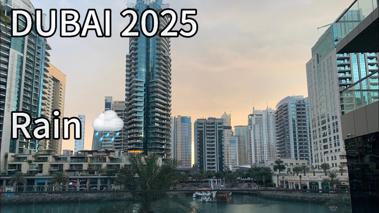 🌧️Rare Rainfall in Dubai | A Magical Weather Experience 😯 - YouTube