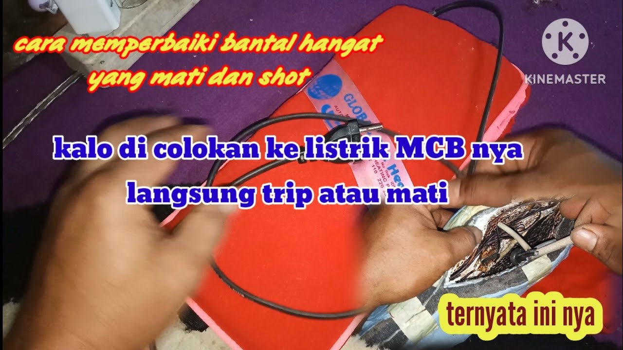 Kalo di colokan MCB nya malah mati tutorial cara memperbaiki bantal ...
