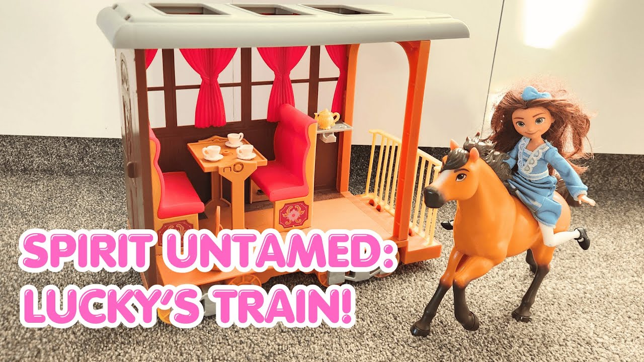 Spirit Untamed — Lucky’s Train Home Playset with Lucky Doll, Spirit ...