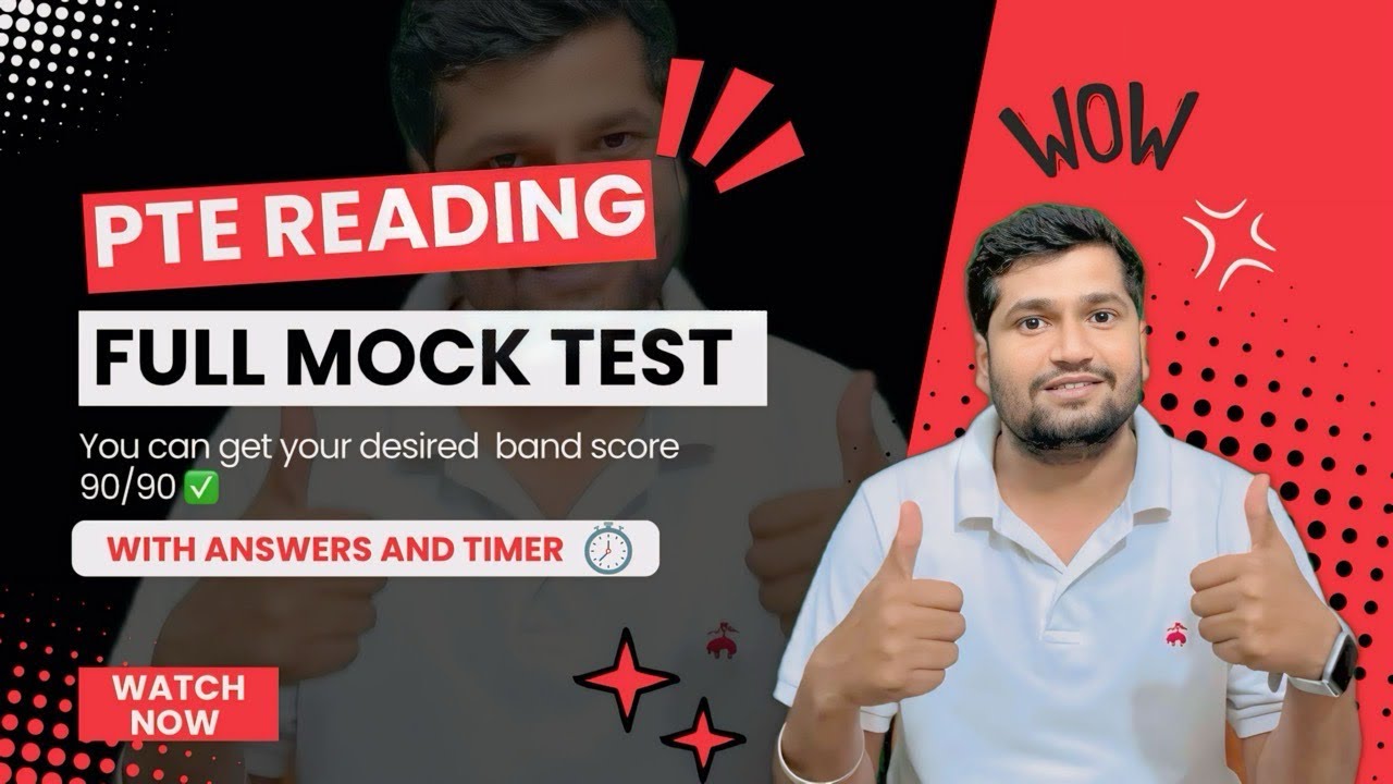 PTE Reading Full Mock Test With Answers | July 2024 - YouTube