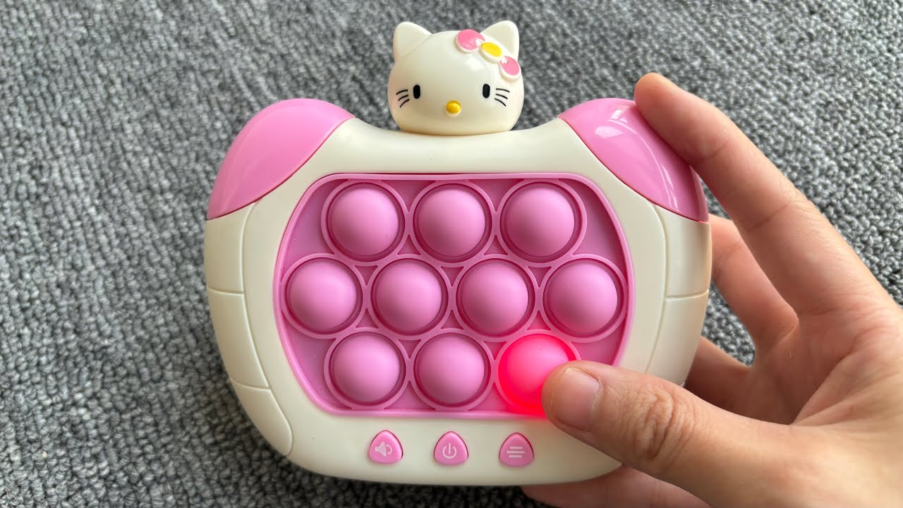 Satisfying Hello Kitty GAMEPAD Push Game Electric Console Pop It Toys ...