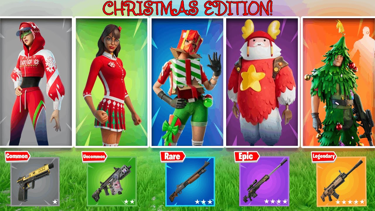 The *RANDOM* Skin Challenge - Christmas Edition - YouTube
