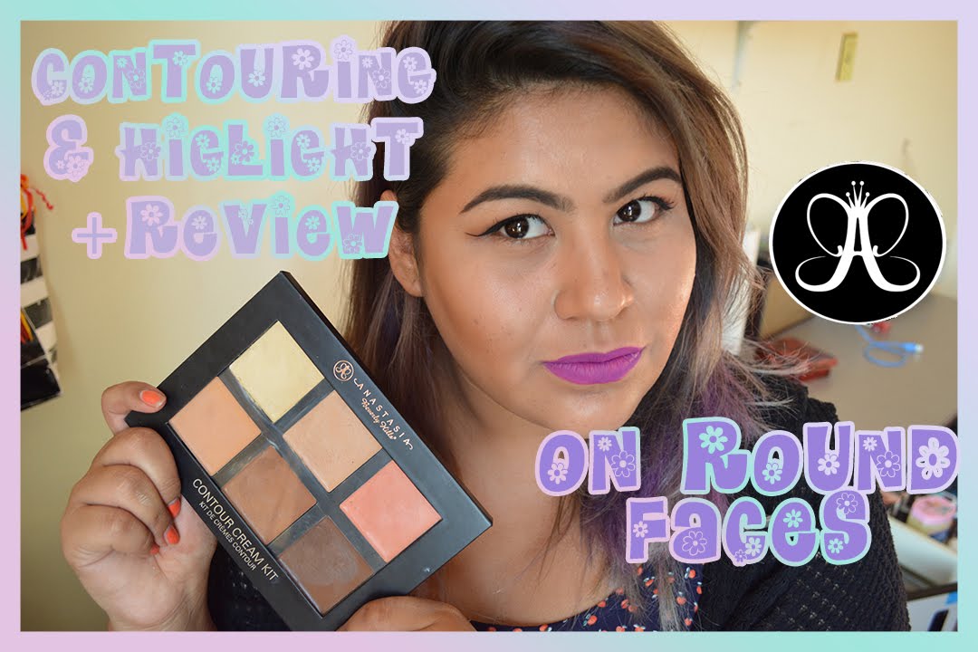 How to Highlight& Contour + Review on ABH Creme Contour Kit - YouTube