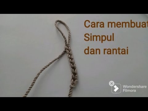 cara membuat simpul dan rantai untuk pemula #crochetforbeginners #rajut ...