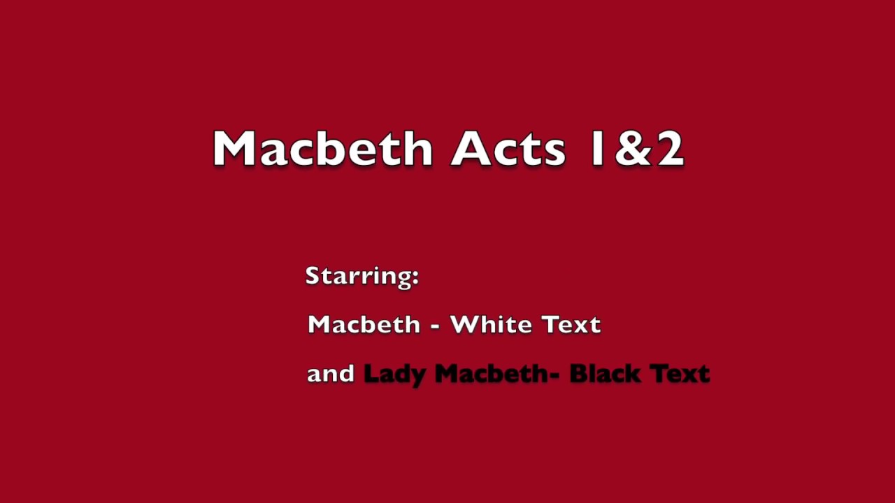 Macbeth Rap - YouTube