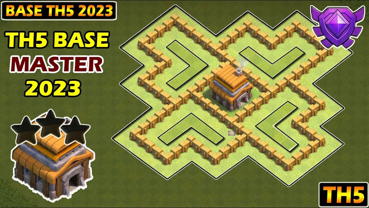 Jangan Kaget!! BASE TH5 HYBRID/FARMING/TROPHY 2023 - Clash Of Clans ...