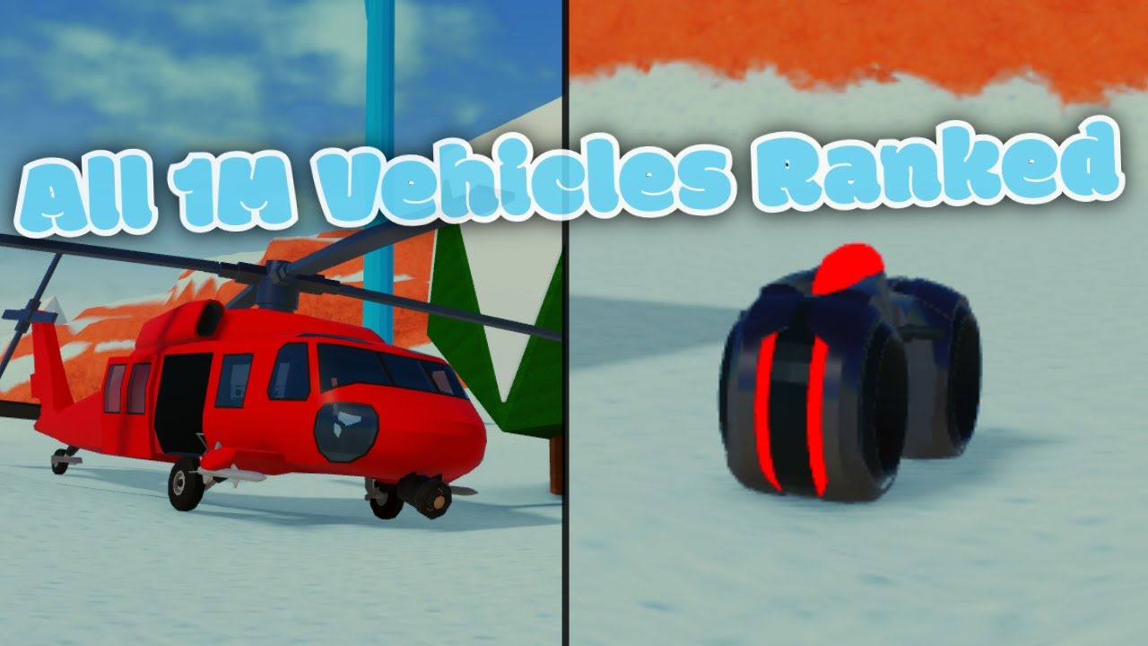 All $1M Vehicles Ranked | Roblox Jailbreak 2025 - YouTube