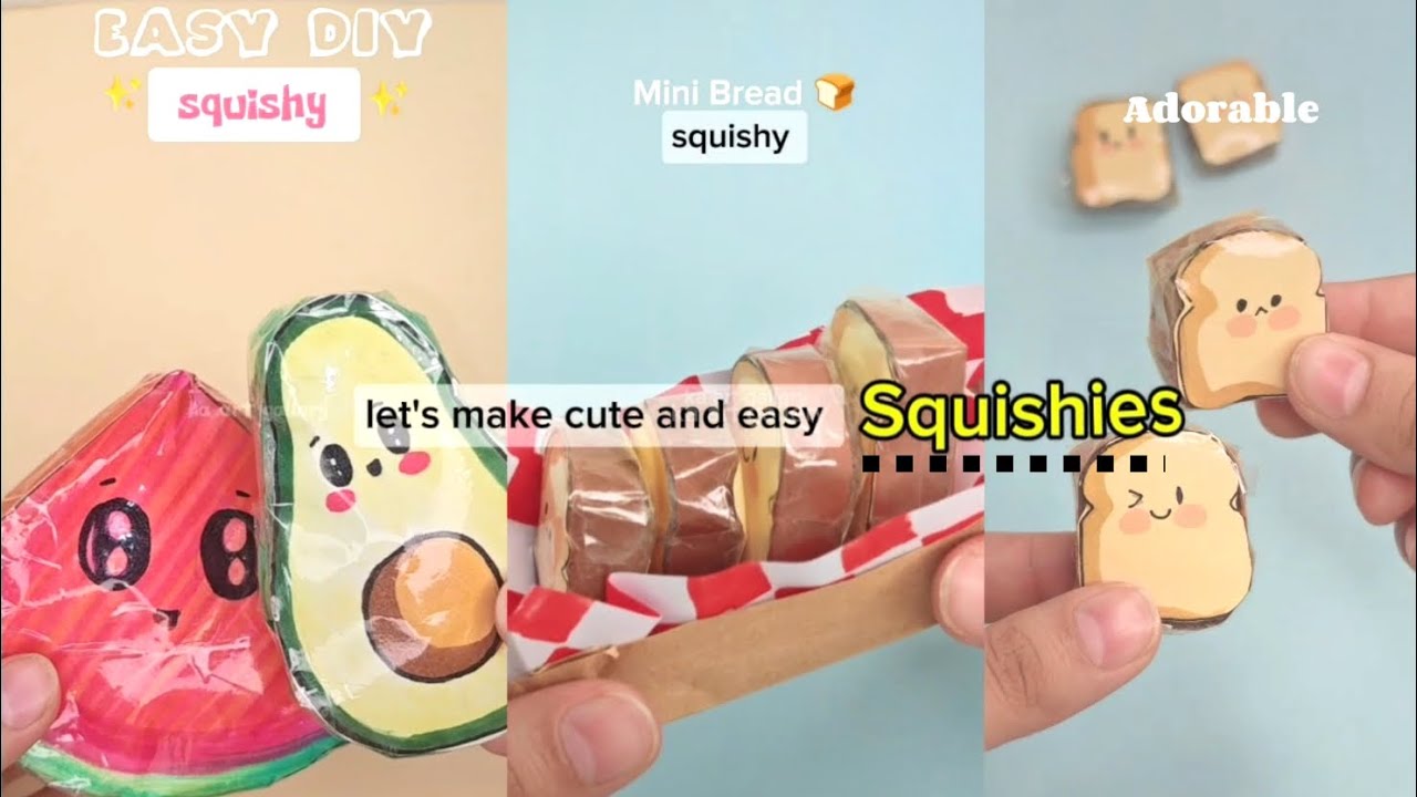 DIY squishy made at home with paper/cute and easy 😃#subscribe - YouTube
