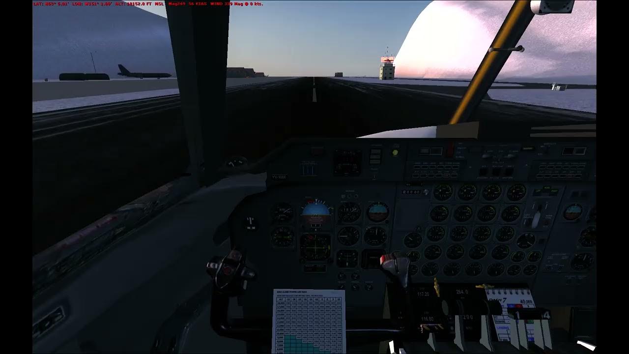 Takeoff from the highest fictional airport in FSX (18200 ft) with DHC-7 | Full flaps MTOW | FSX ...
