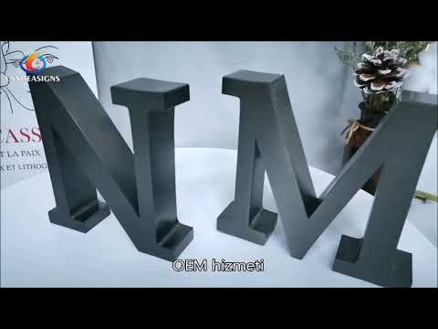 Özel Lobi İşaretleri için Düz Lazer Kesim 3D Akrilik Harfler ve Logolar çift taraflı parlak kelimele