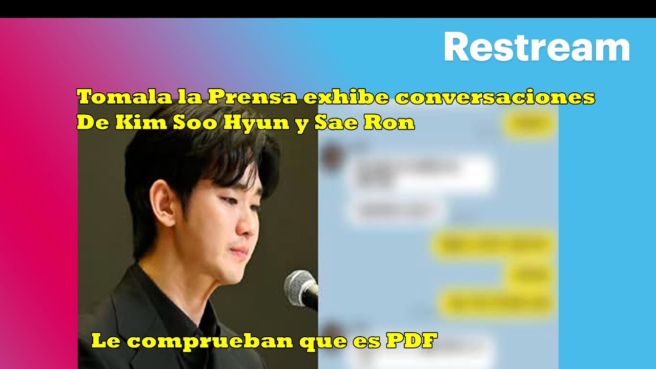 La prensa le saca conversación de Kim Soo Hyun con Sae Ron - YouTube