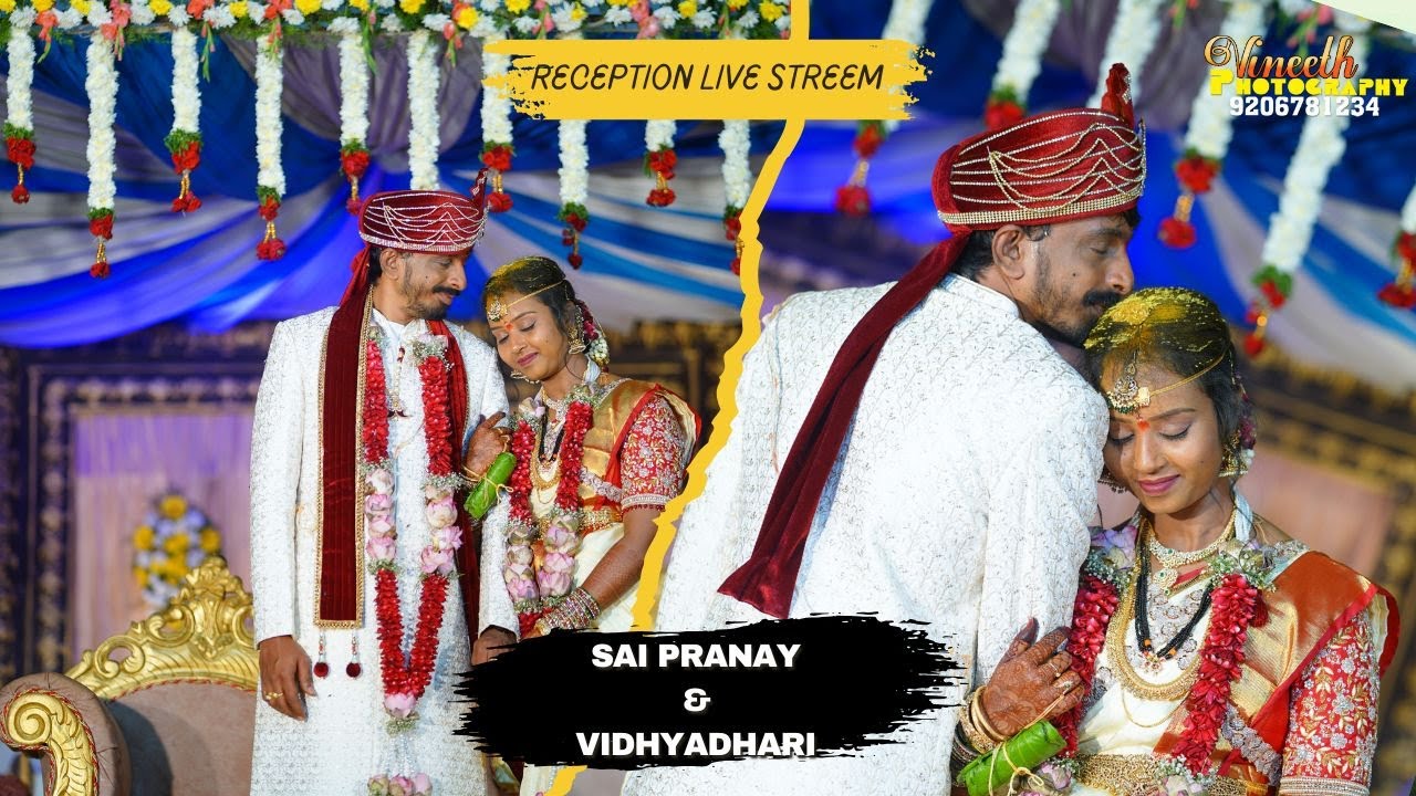 Sai Pranay With Vidhyadhari Reception Live Streem - YouTube