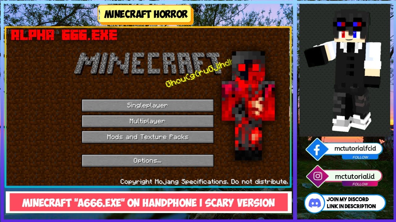 Minecraft "Alpha 666.EXE" On Handphone | McTutorial ID Realtime YouTube ...