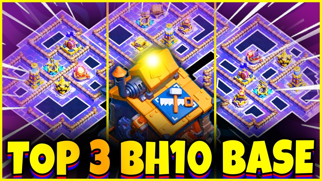 NEW TOP 3 BH10 Trophy Base Copy Links | BEST BUILDER HALL 10 Bases ...