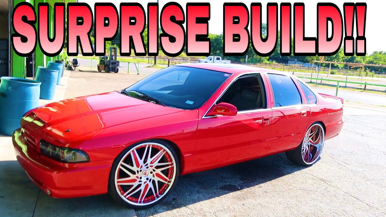 FINALLY GOT THE BIG TURBO 96 IMPALA BACK AND MY 300 SRT CORLEONE WHEELS ...