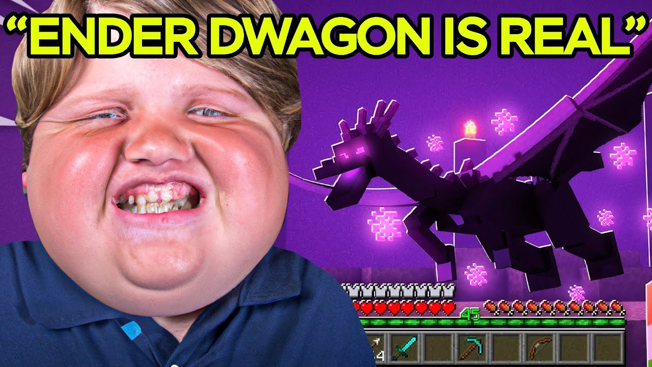 Cringey Minecraft Kid Thinks The Ender Dragon is REAL - YouTube
