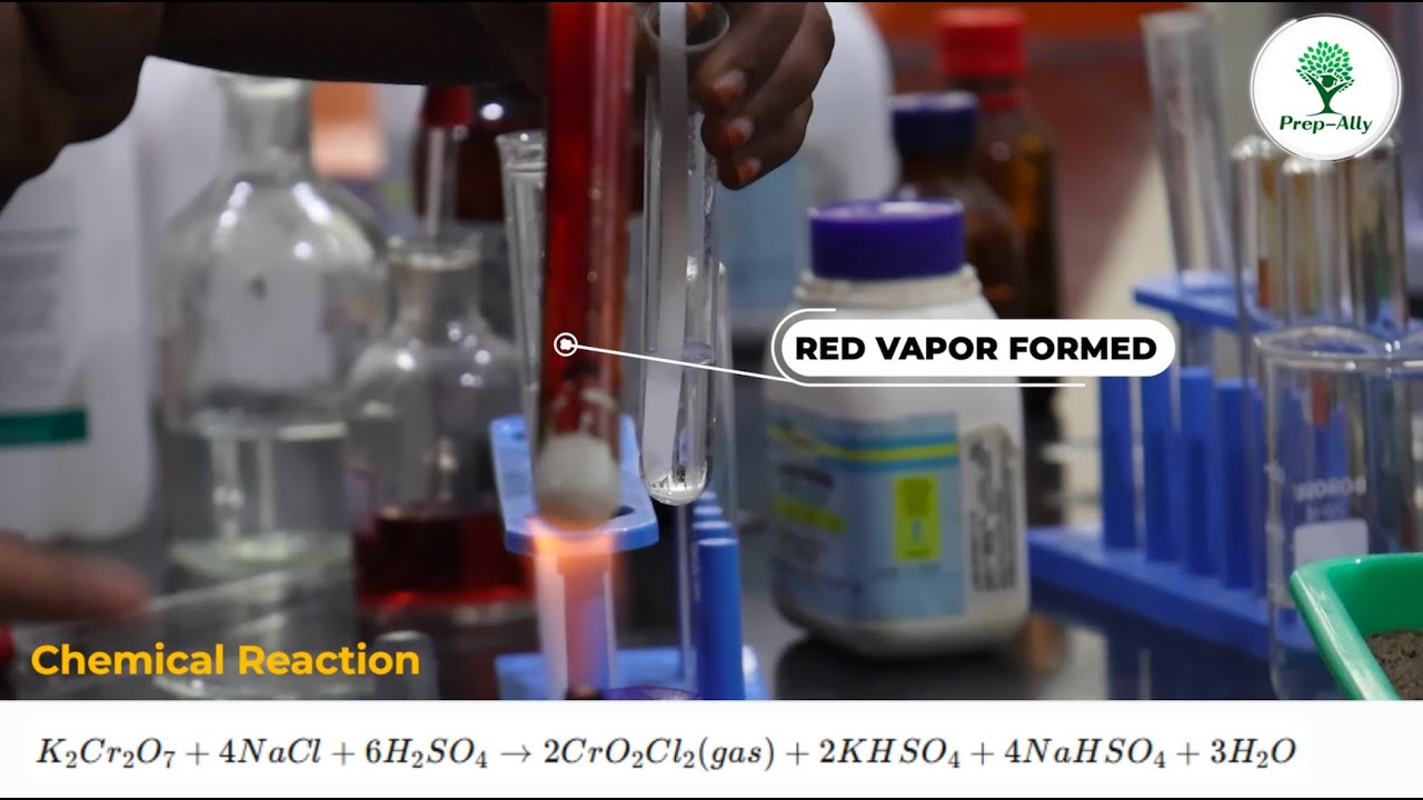Theory Meets Practice: Chromyl Chloride Test Demonstration - YouTube
