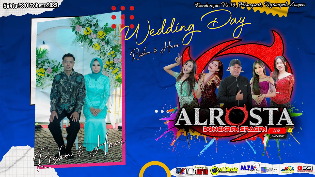 🔴LIVE ALROSTA II WEDDING RISKA & HERI II ALFA AUDIO RT2 MZ.SIGIT II ...