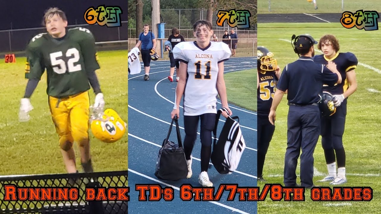 progression 6th/7th/8th grades of running back touchdowns for scotty ...