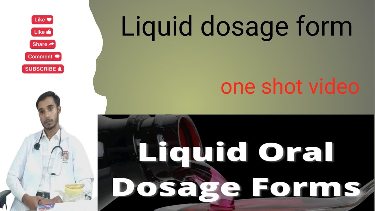Liquid dosage form 😊 one shot video 😊 details explanation - YouTube