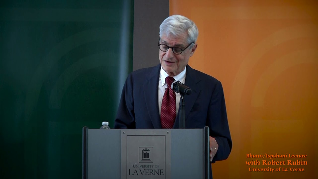 Bhutto/Ispahani Lecture 2019 with Robert Rubin, former Secretary of the ...