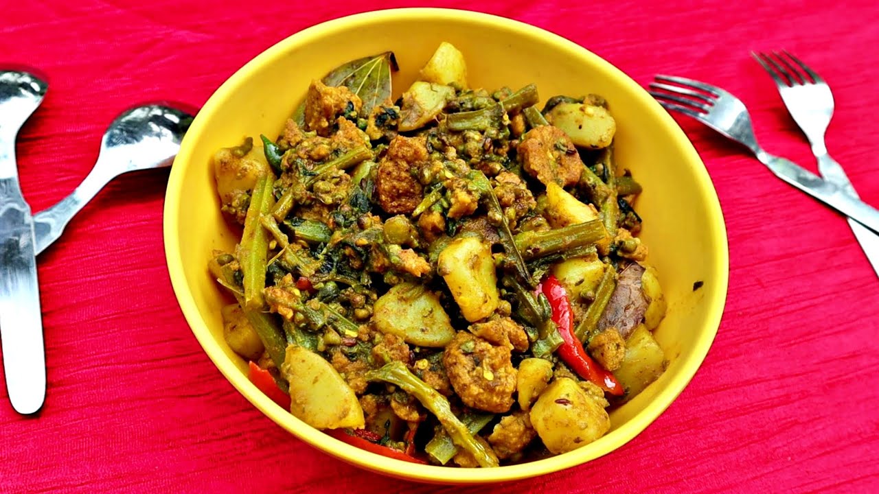 Pui Michuri Chorchori/ Bengali Recipe Malabar Spinach/Pui Mituli - YouTube
