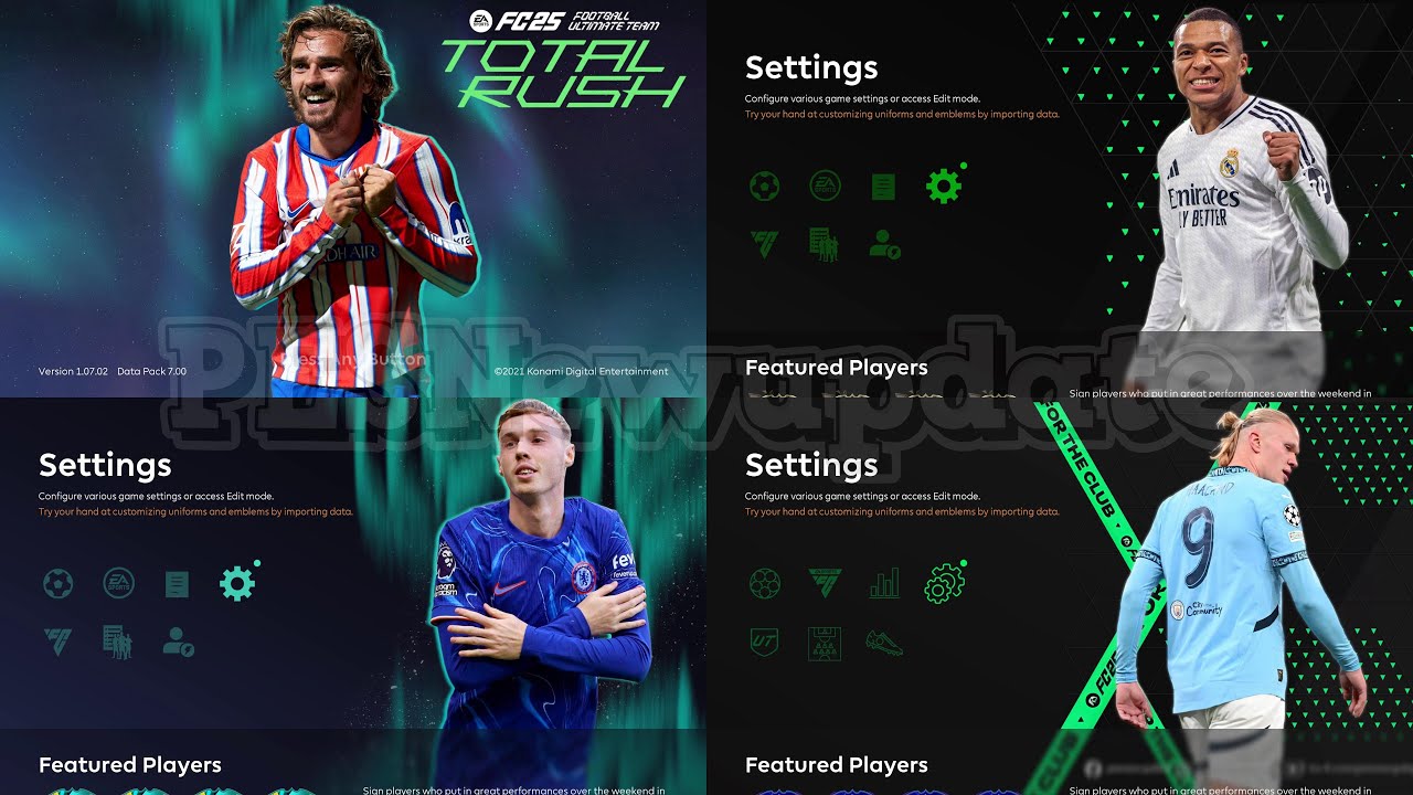 PES 2021 Menu EA FC 25 V2 by PESNewupdate - YouTube