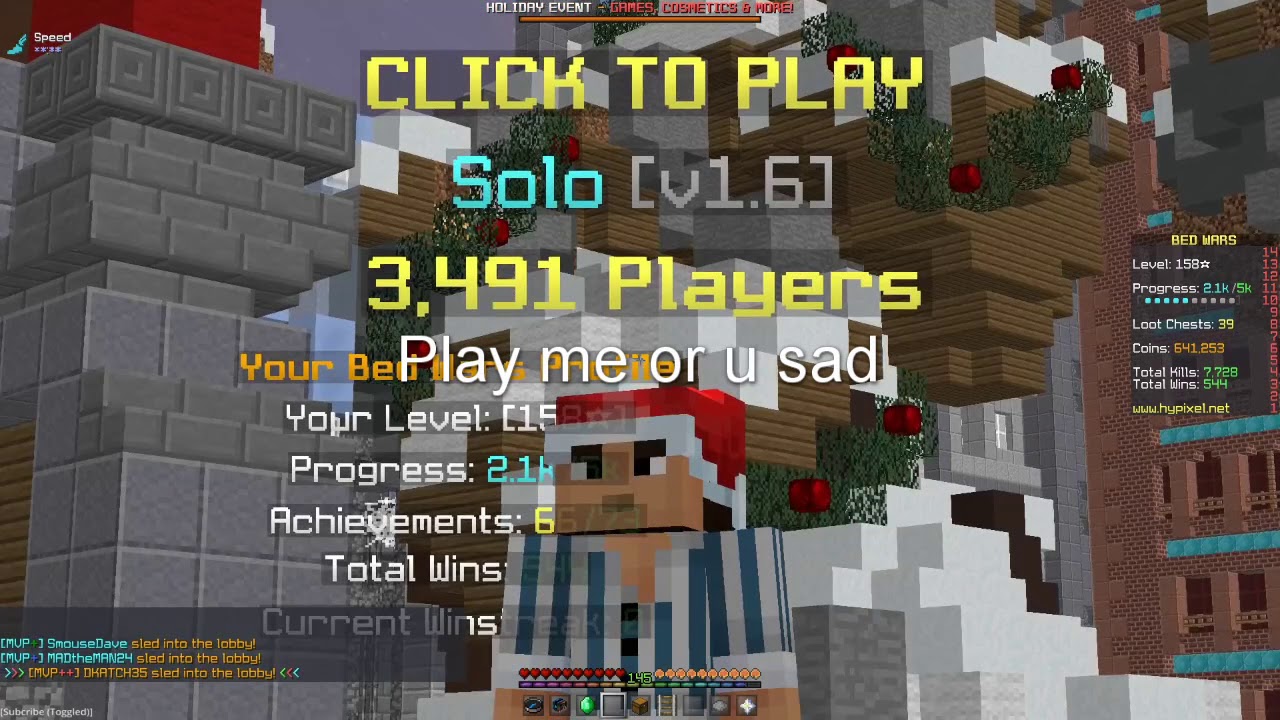 hypixel bed wars villagers fighting each other - YouTube