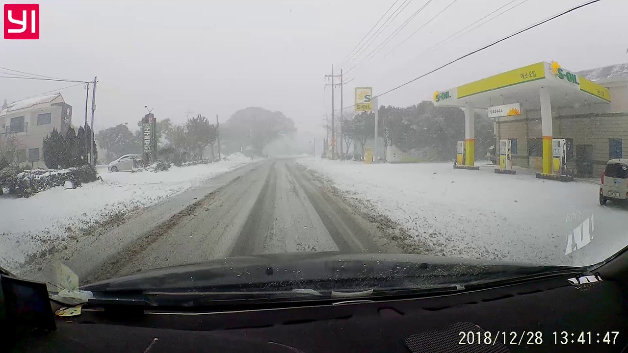 2018 1228 snow in jeju - YouTube