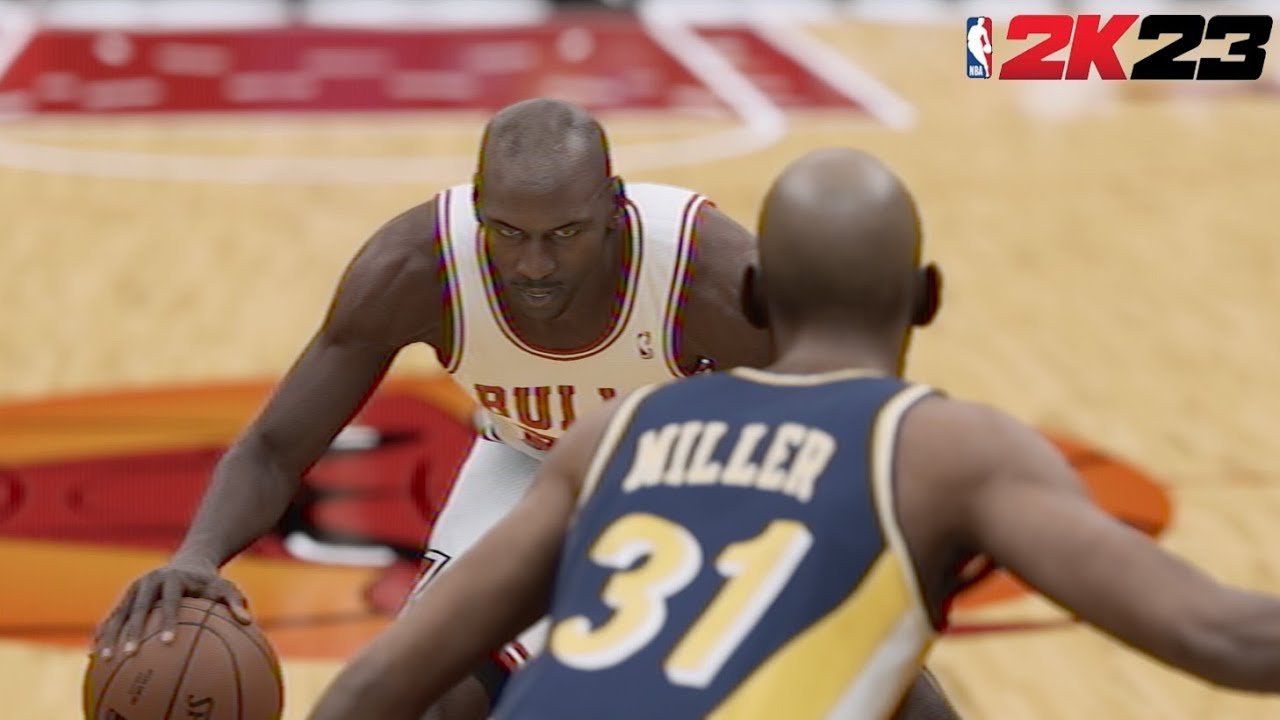 REGGIE MILLER vs MICHAEL JORDAN . '93 PACERS vs '93 Bulls NBA 2K23 ...