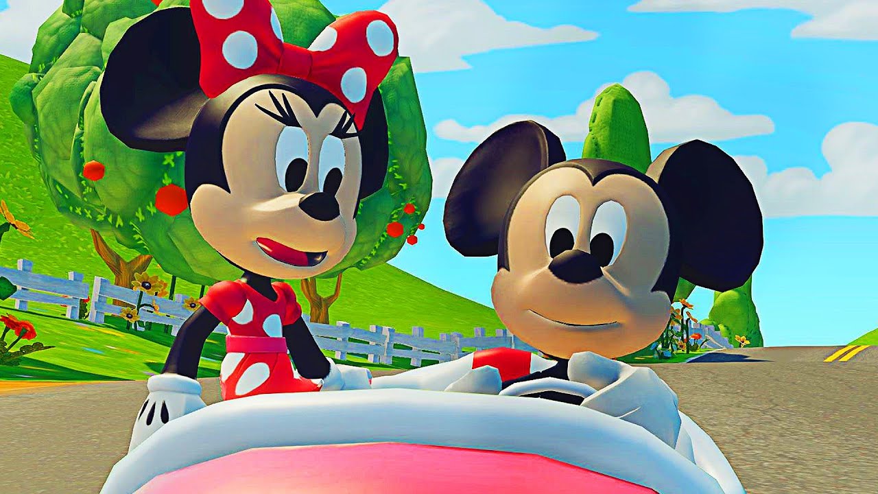 Mickey Mouse race CAR - YouTube